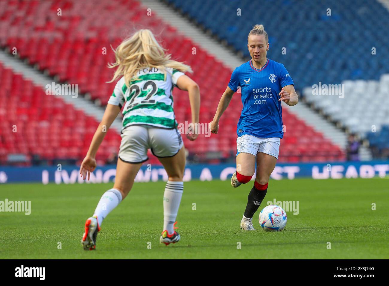 Glasgow, UK. 27th Apr, 2024. Rangers play Celtic in the Scottish Gas ...