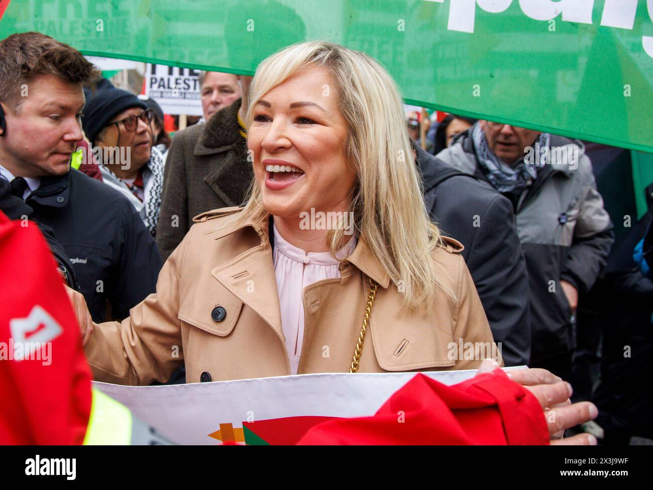 London, UK. 27th Apr, 2024. Michelle OÕNeill, Northern Irelands First ...
