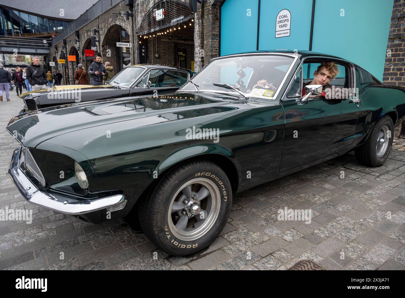 London, UK. 27 April 2024. Frankie Wilson 18, at the wheel of a Ford ...
