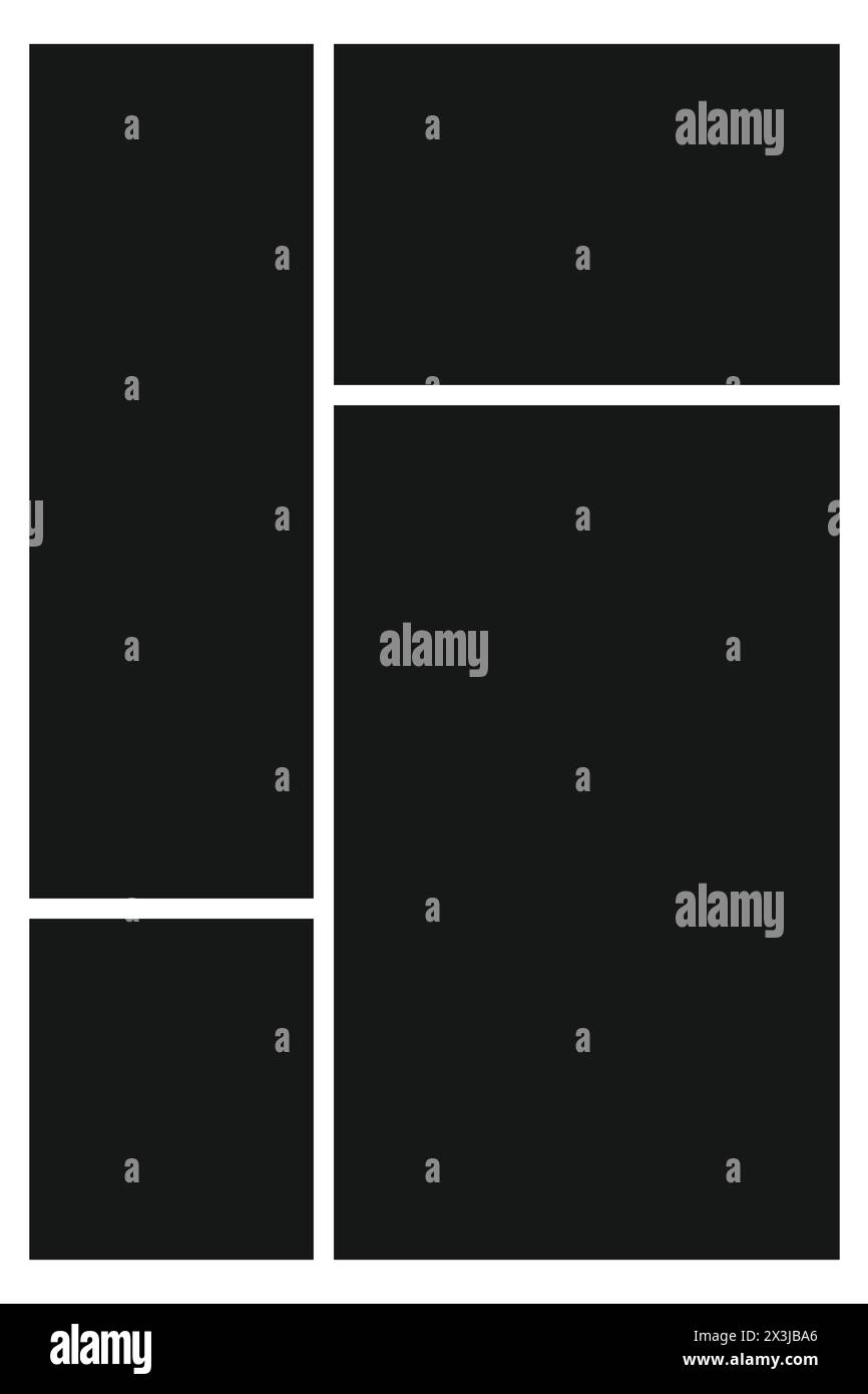 Vector collage for photos. Picture frame. Collage Frames Vector Comic ...