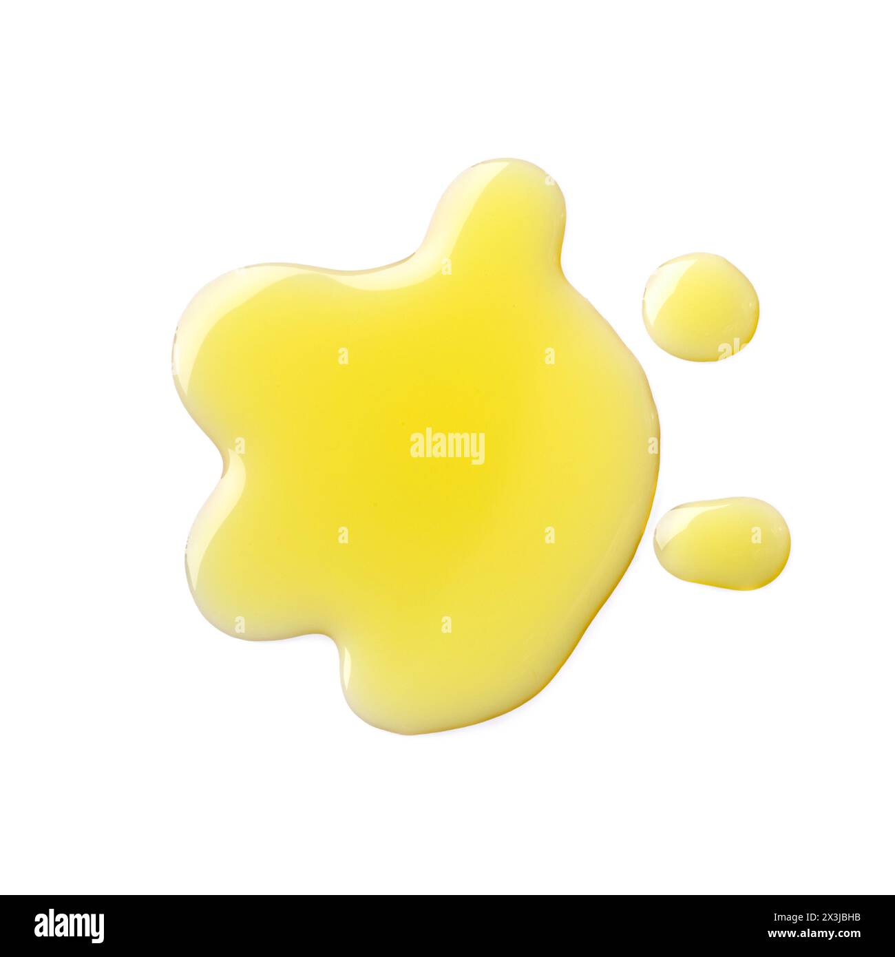 Dropped olive oil close up isolated on white background Stock Photo - Alamy