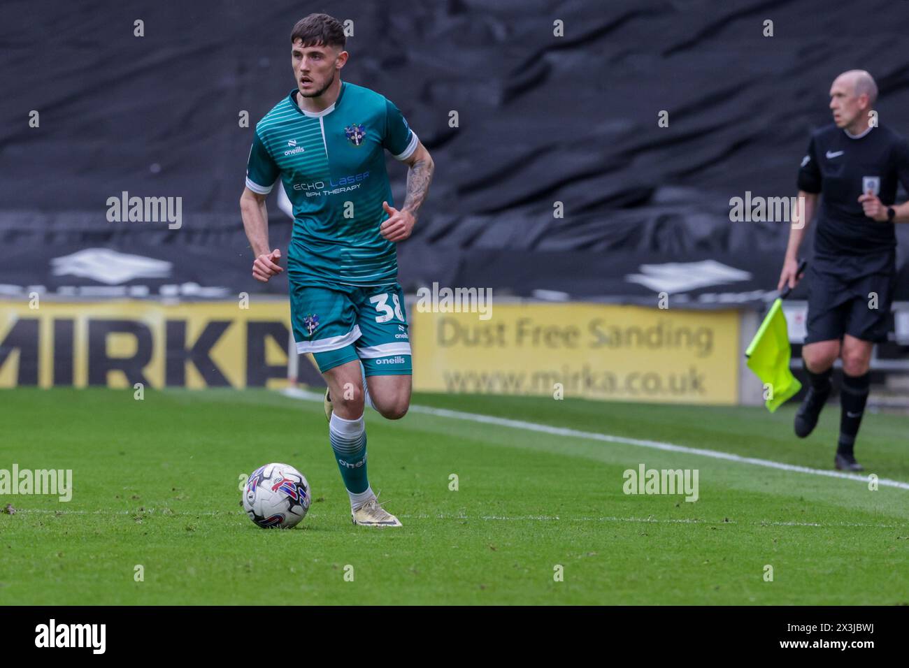 Sutton United's Oliver Sanderson during the first half of the Sky Bet ...