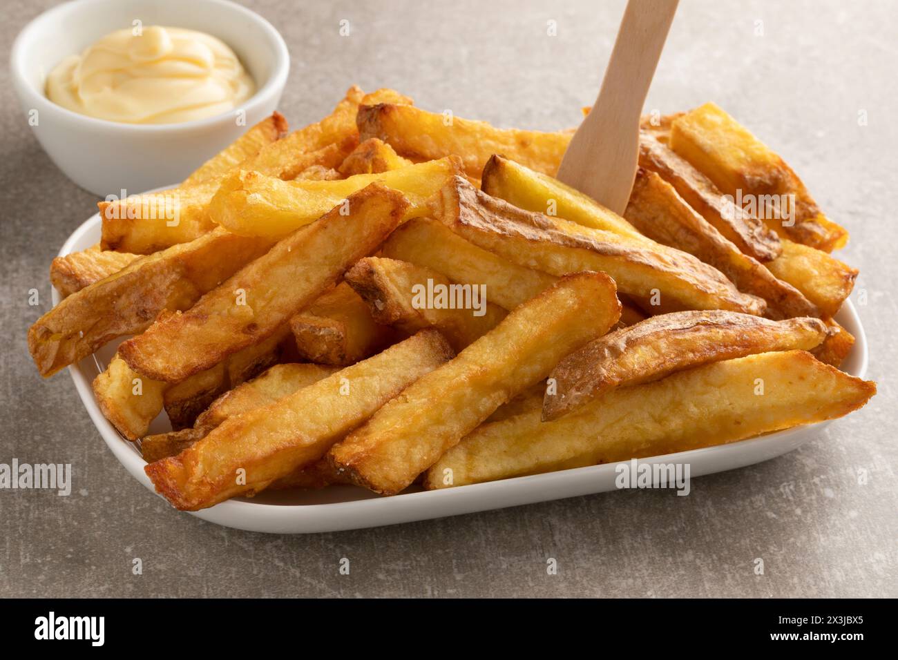 Plate french fries fried hi-res stock photography and images - Alamy