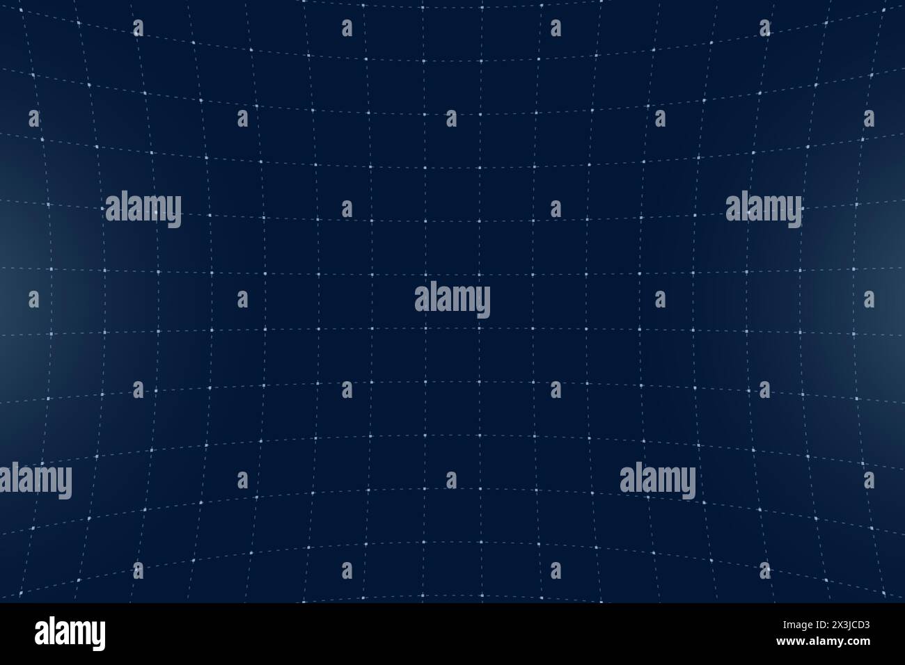 VR HUD futuristic interface voluminous square grid. Line and dot head ...