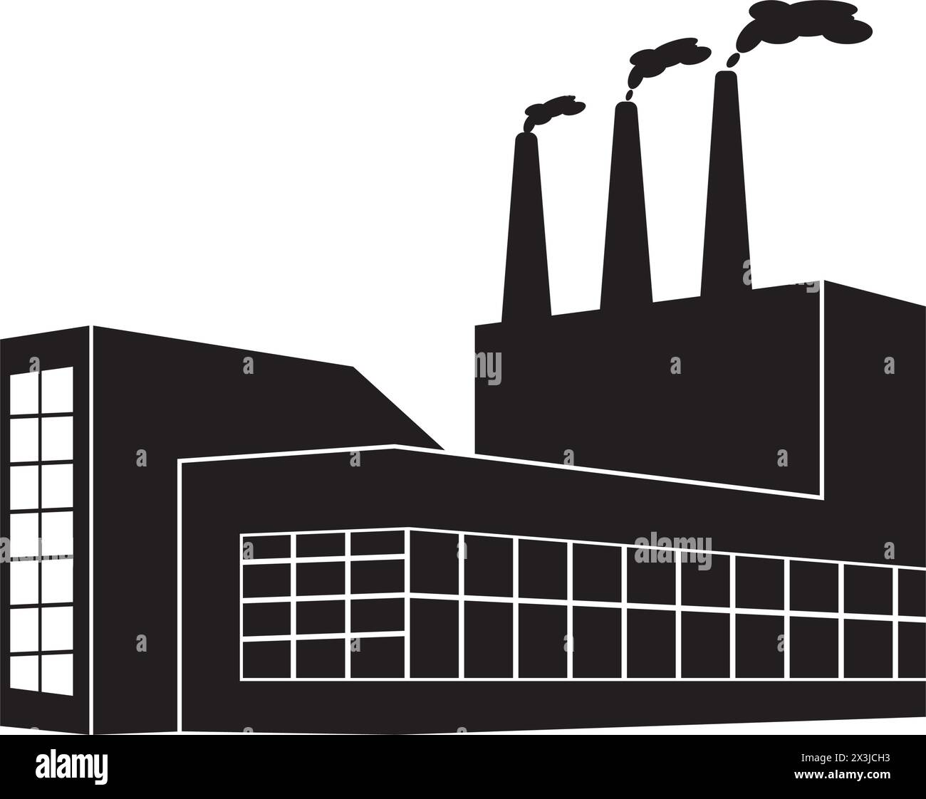 Manufacturing simple vector icon Black and White Stock Photos & Images ...