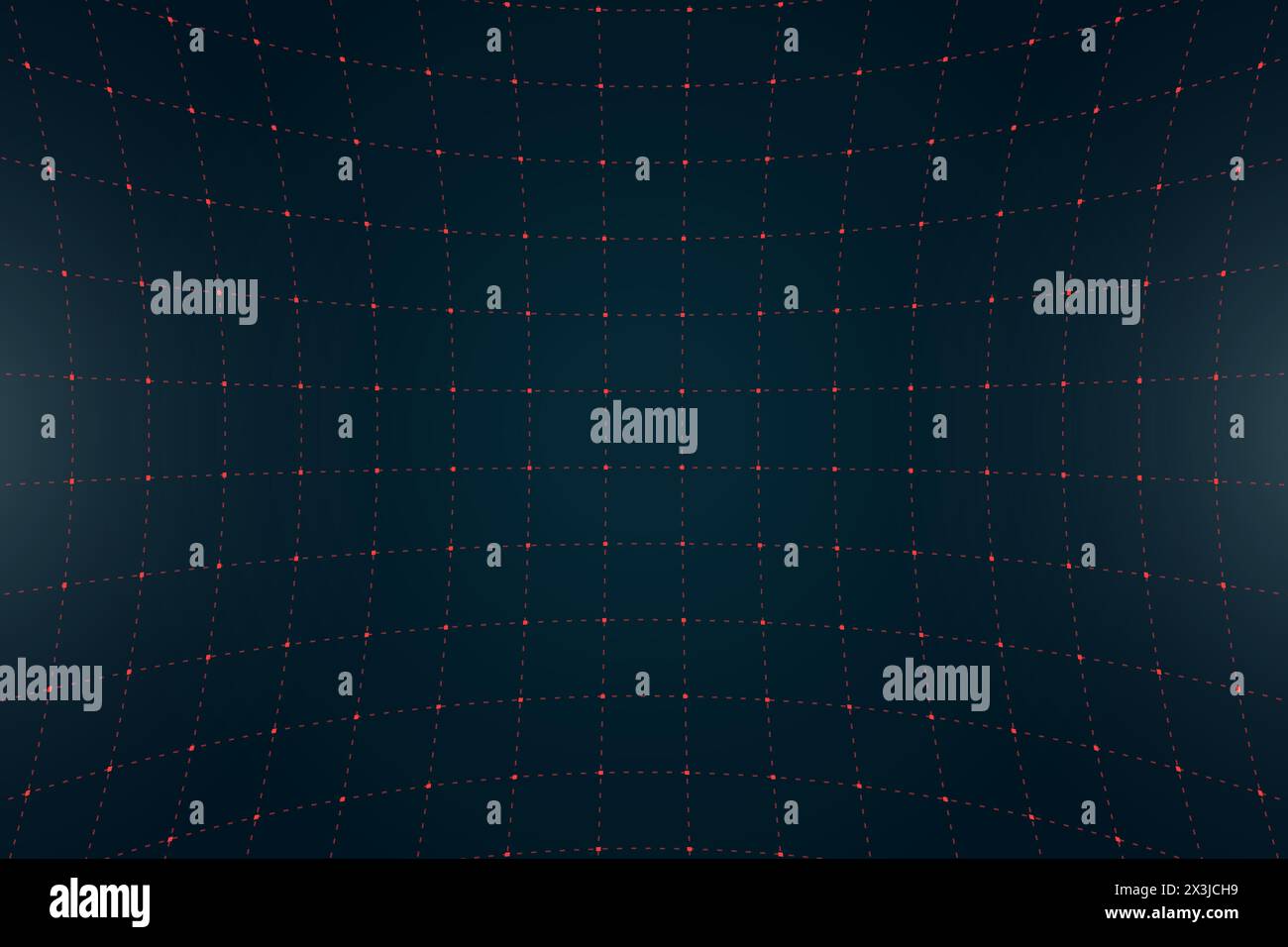 VR HUD futuristic interface voluminous square grid. Line and dot head ...