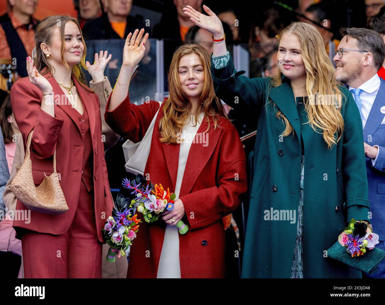 Emmen, Niederlande. 27th Apr, 2024. Crown Princess Amalia and Princess ...