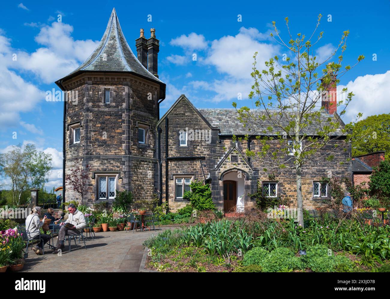 The garden cottage at the RHS Bridgewater garden in Worsley, Manchester ...
