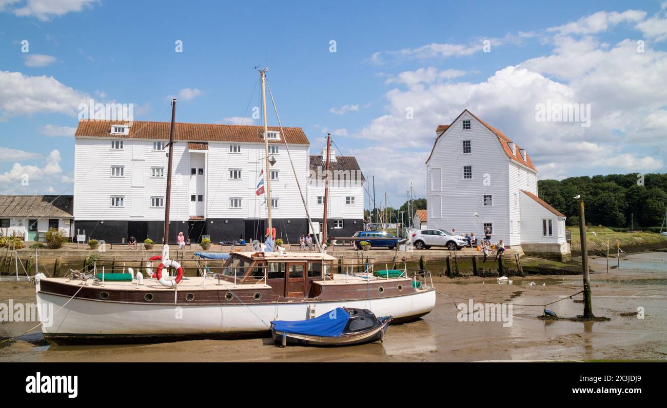 Woodbridge harbour and Tide Mill on the River Deben, Suffolk, East ...