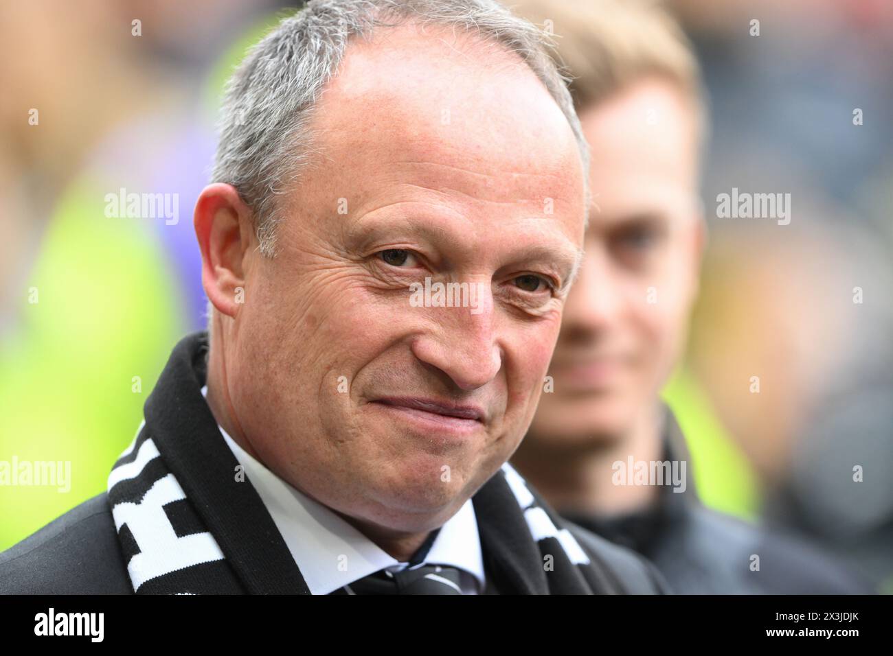 Derby County owner, David Clowes looking delighted after securing ...