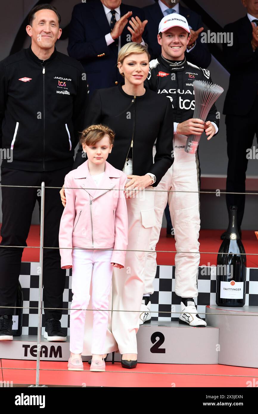 MONTE CARLO, MONACO - APRIL 27: Princess Charlene on the podium on the ...