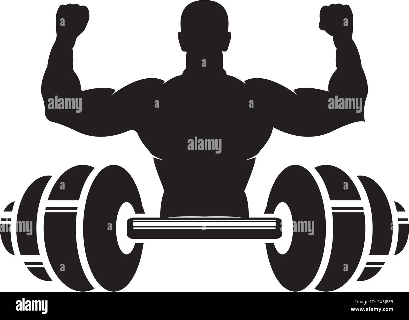 fitness and weightlifting logo, vector illustration symbol design Stock ...