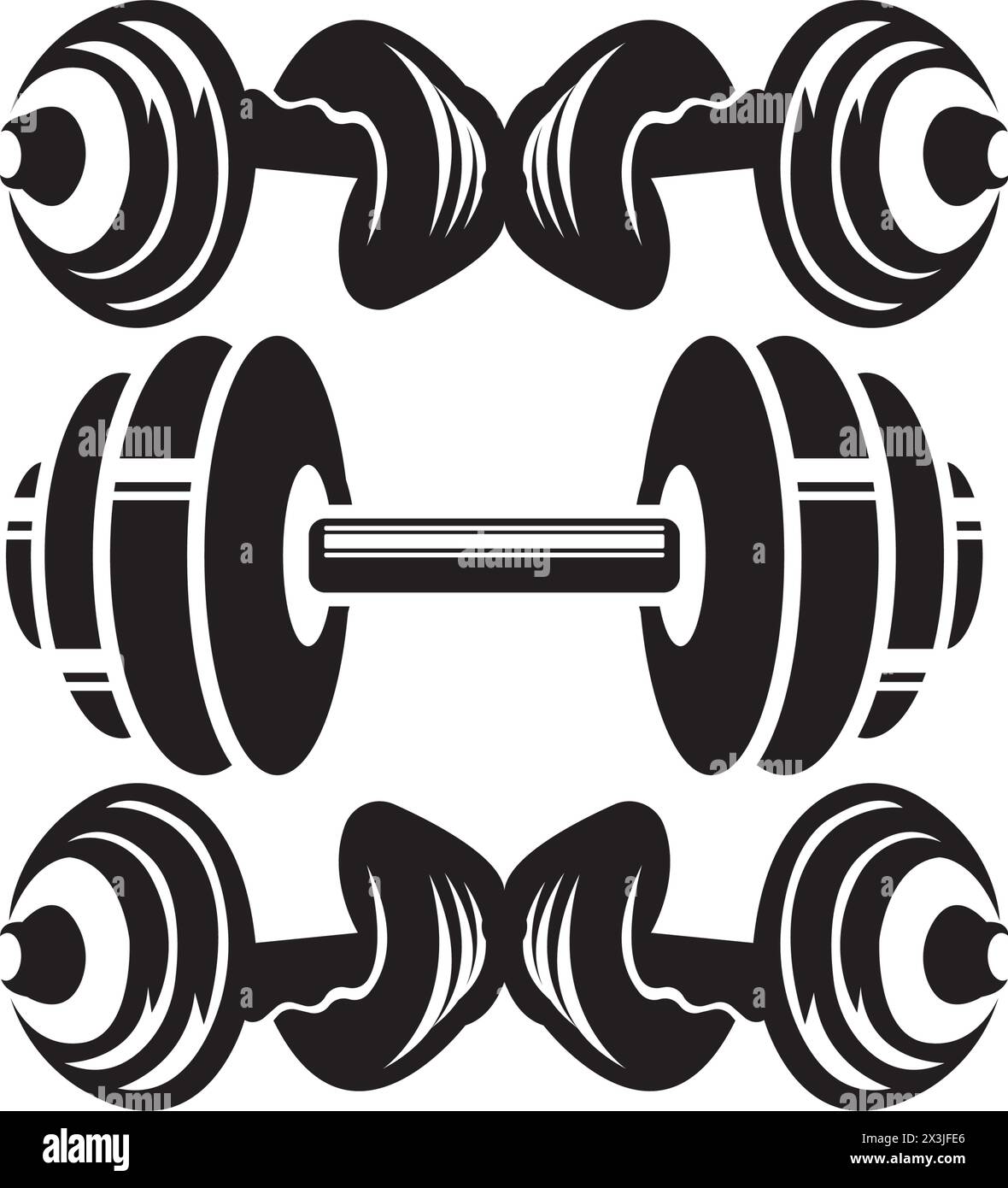 fitness and weightlifting logo, vector illustration symbol design Stock ...