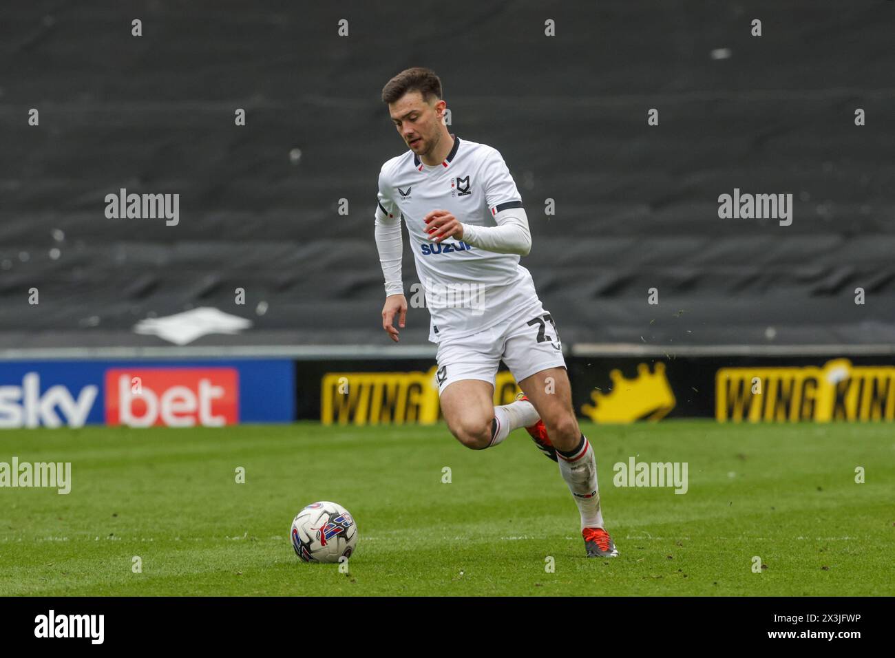 Milton Keynes Dons Daniel Harvie during the second half of the Sky Bet ...