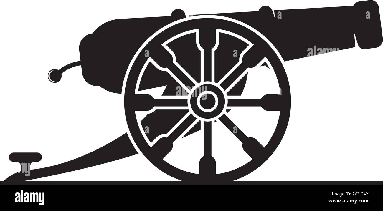 Cannon ball vector vectors Black and White Stock Photos & Images - Alamy