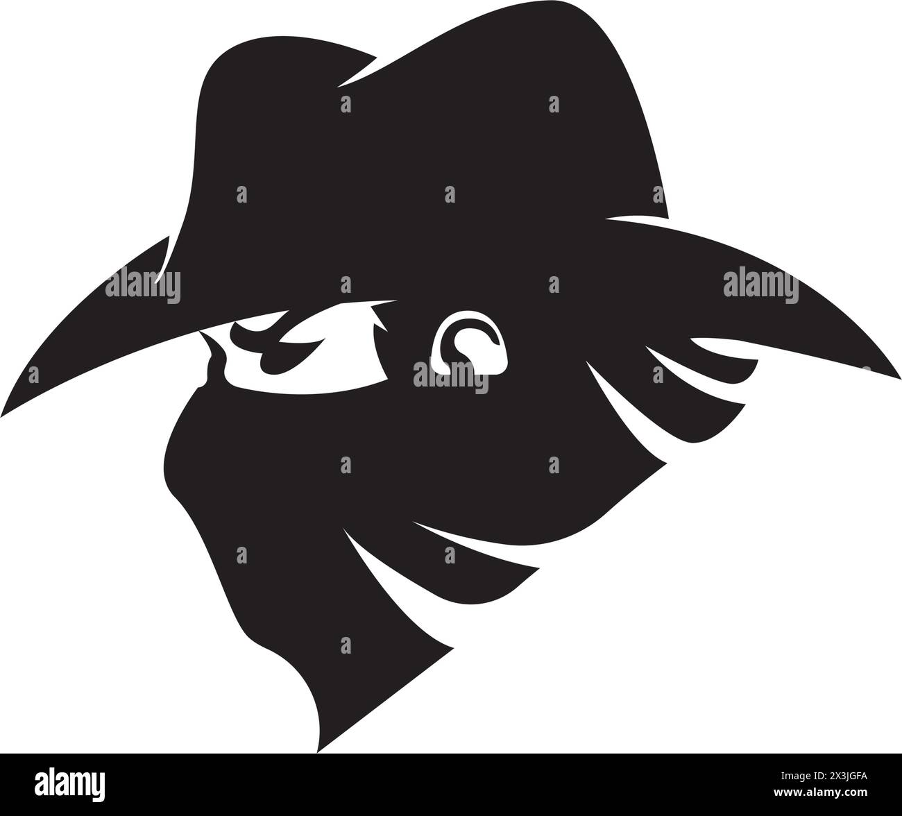 Criminal mask and Bandit icon, logo vector design illustration Stock ...