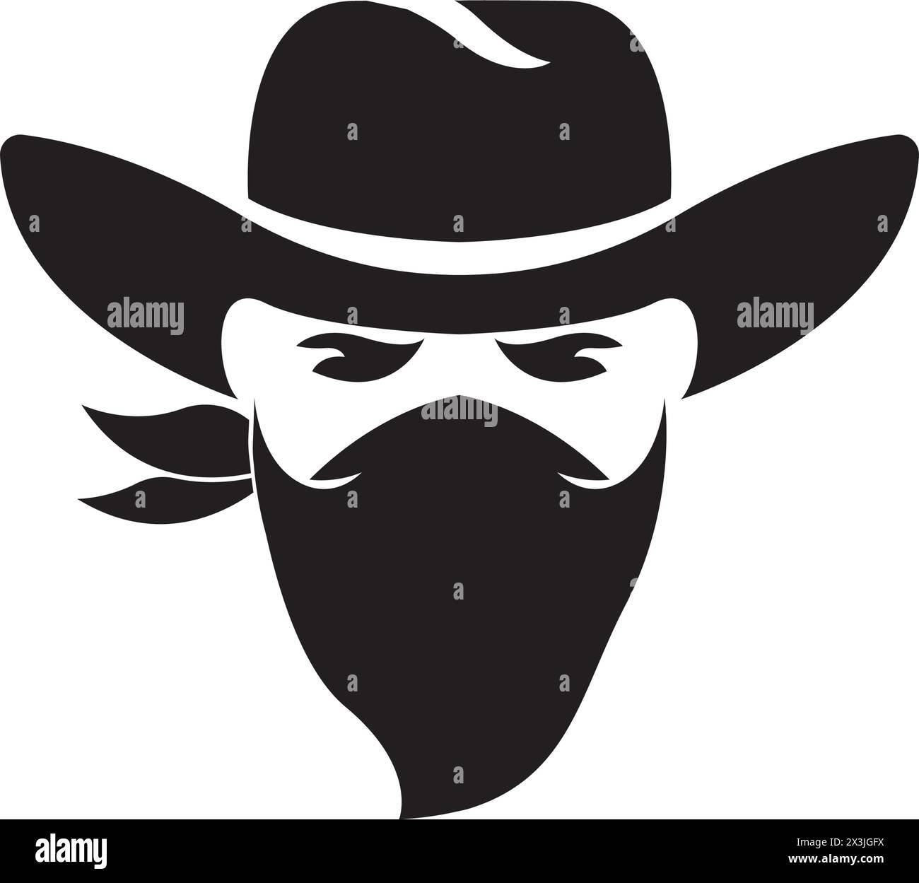 Criminal mask and Bandit icon, logo vector design illustration Stock ...