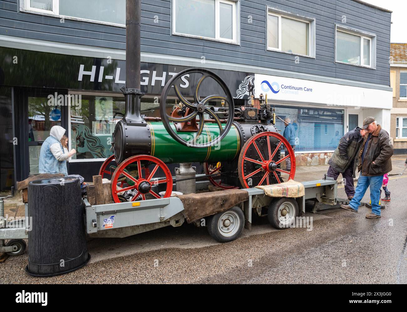 Camborne, Cornwall, UK. 27th Apr, 2024. Despite heavy rainfall ...