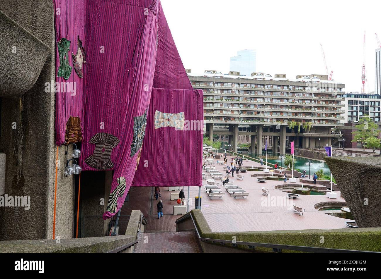 Ibrahim Mahama textile fabric art exhibition installation 'Purple ...