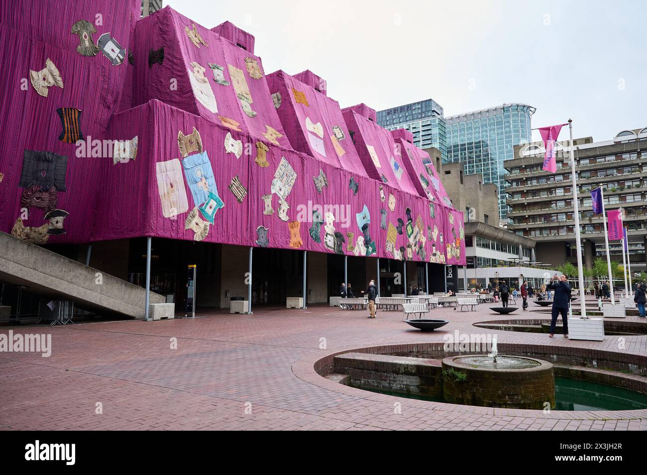 Ibrahim Mahama textile fabric art exhibition installation 'Purple ...
