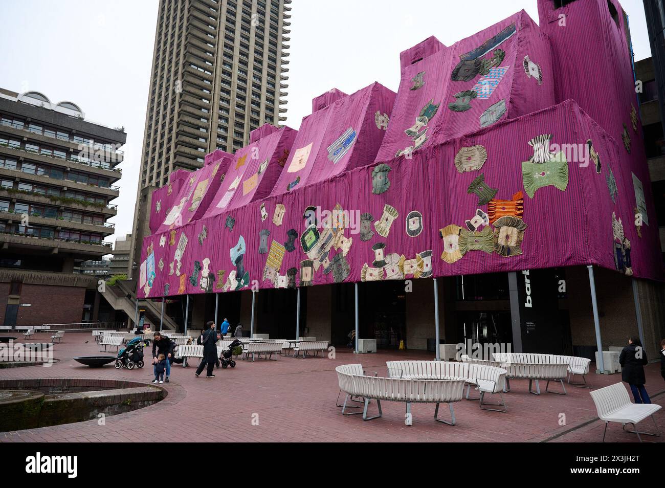 Ibrahim Mahama textile fabric art exhibition installation 'Purple ...