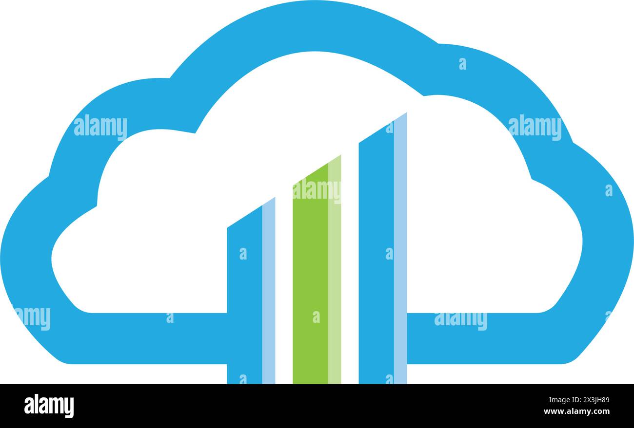 Cloud finance logo vector icon illustration design Stock Vector Image ...