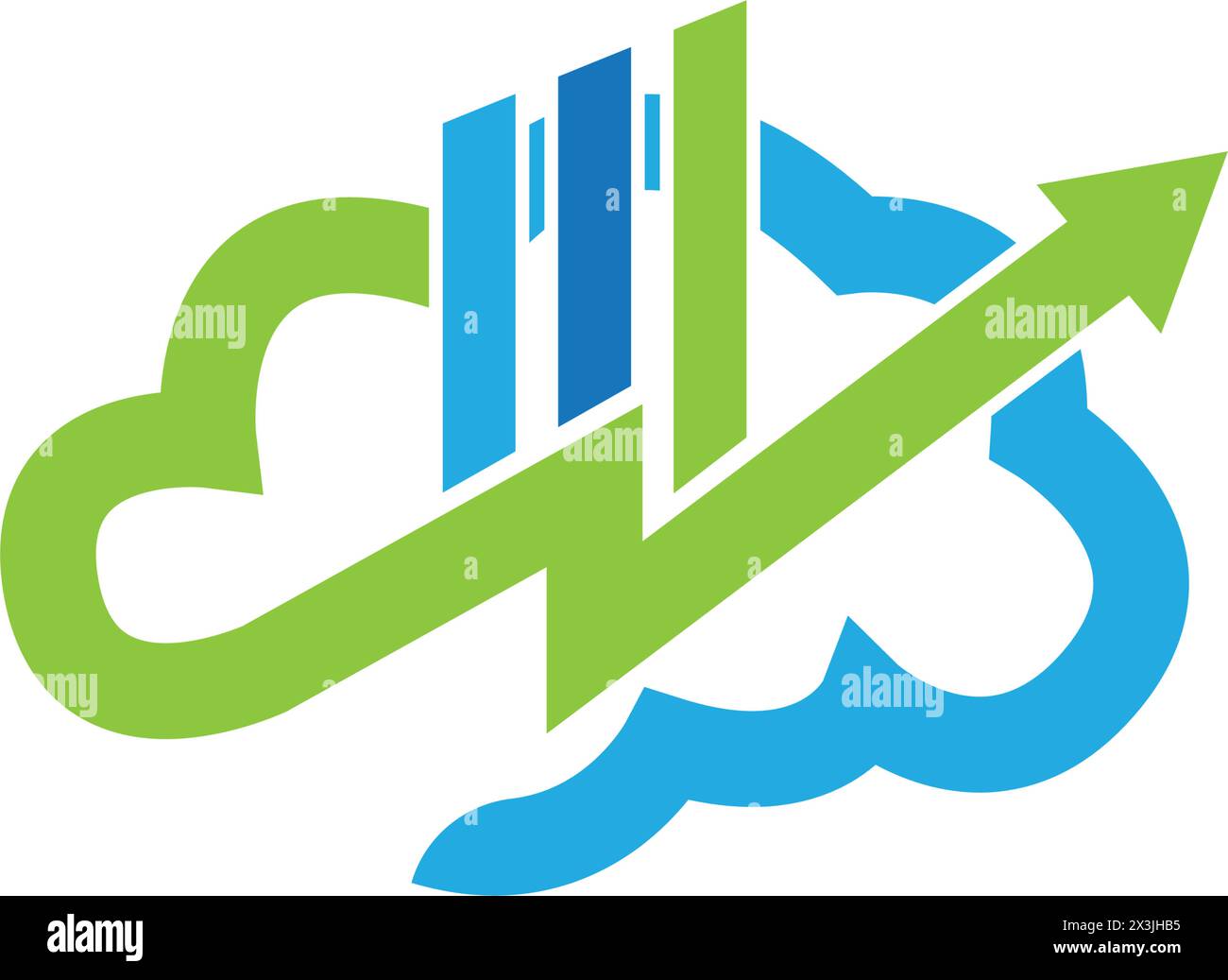 Cloud finance logo vector icon illustration design Stock Vector Image ...