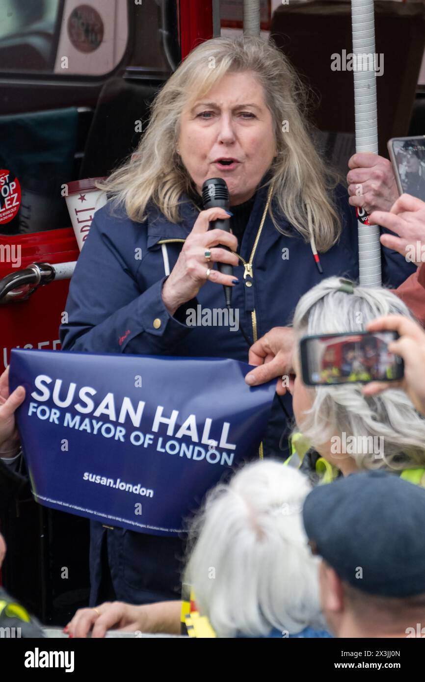 24/04/2024. London, UK. Conservative Party London Mayoral candidate ...