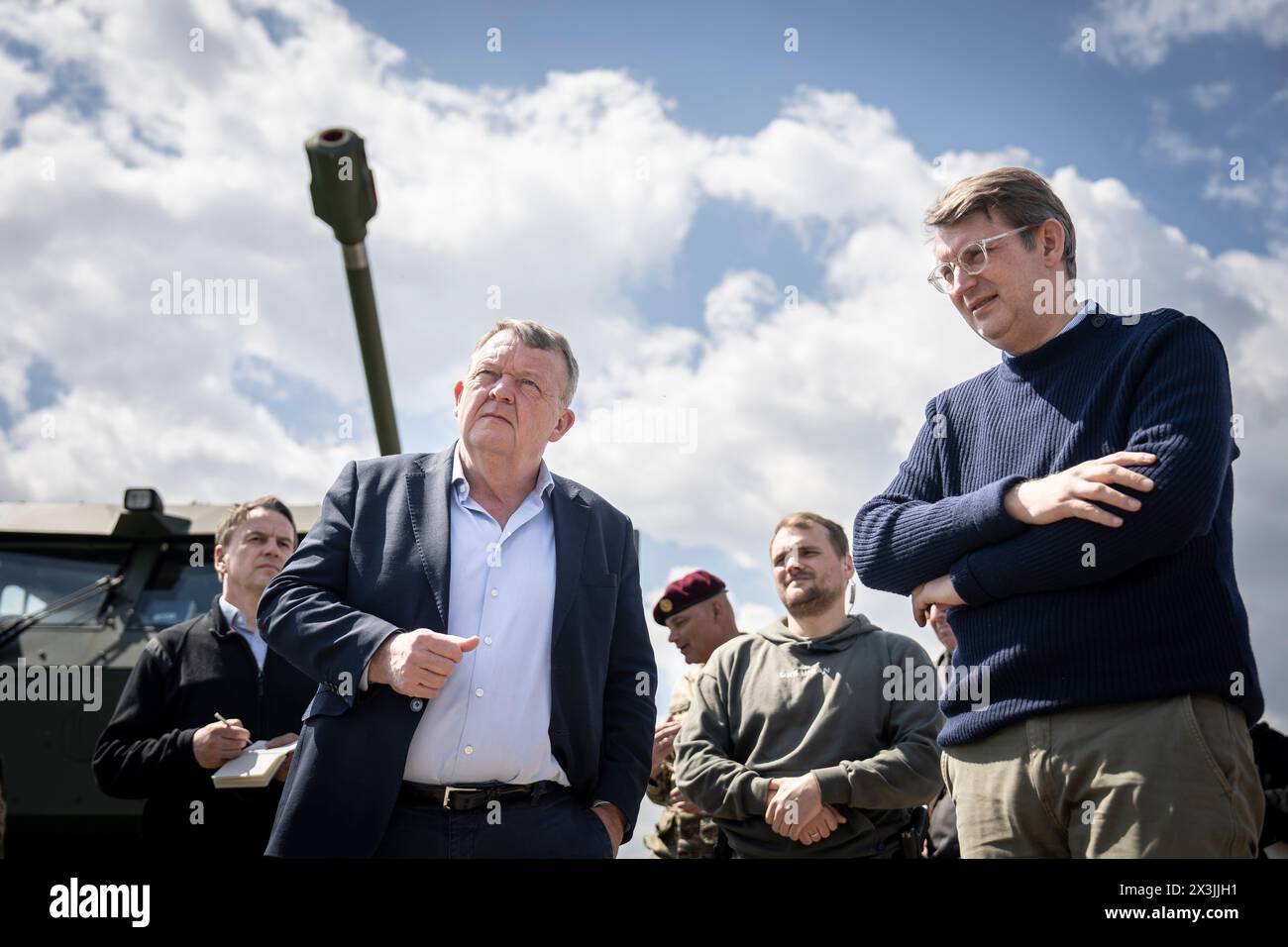 Denmark. 27th Apr, 2024. Danish Foreign Minister Lars Loekke Rasmussen ...