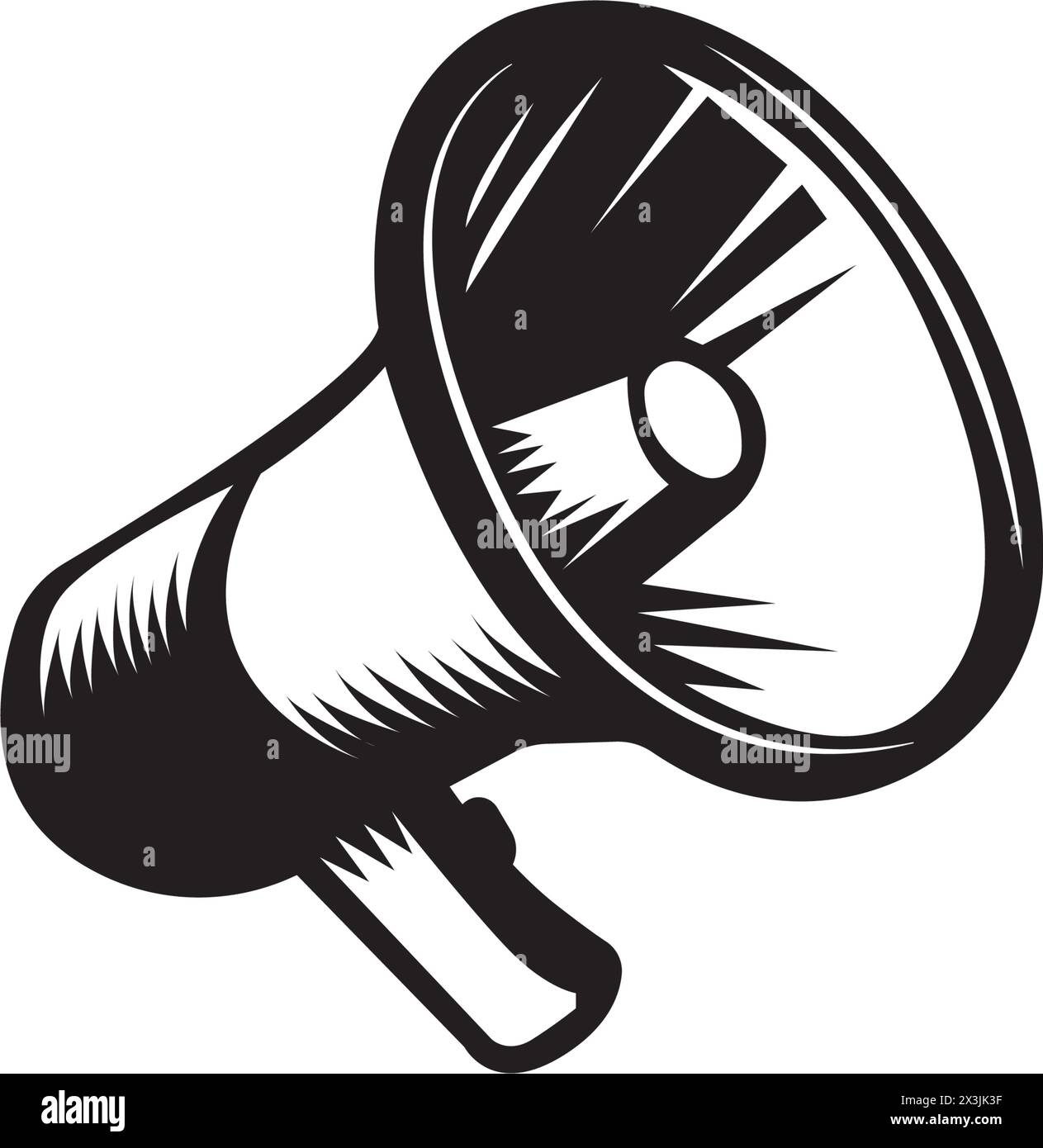 Megaphone icon logo, vector design illustration Stock Vector Image ...