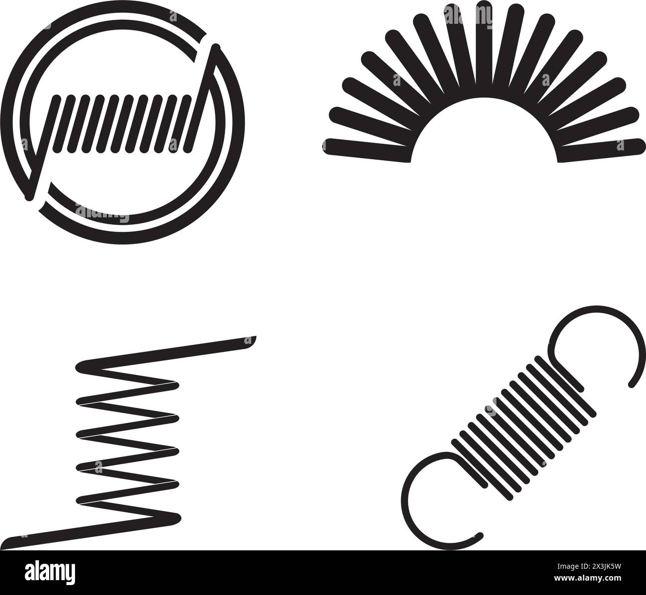 metal spring vector icon illustration design template Stock Vector ...