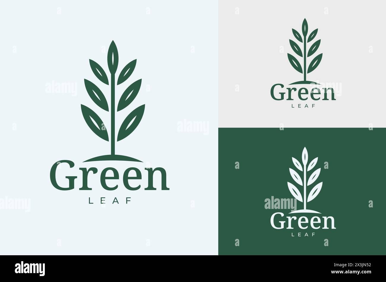 Stem leaf design Stock Vector Images - Alamy