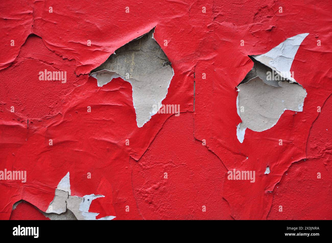 Red Cracked Background.Grunge concrete red cement wall with crack in ...
