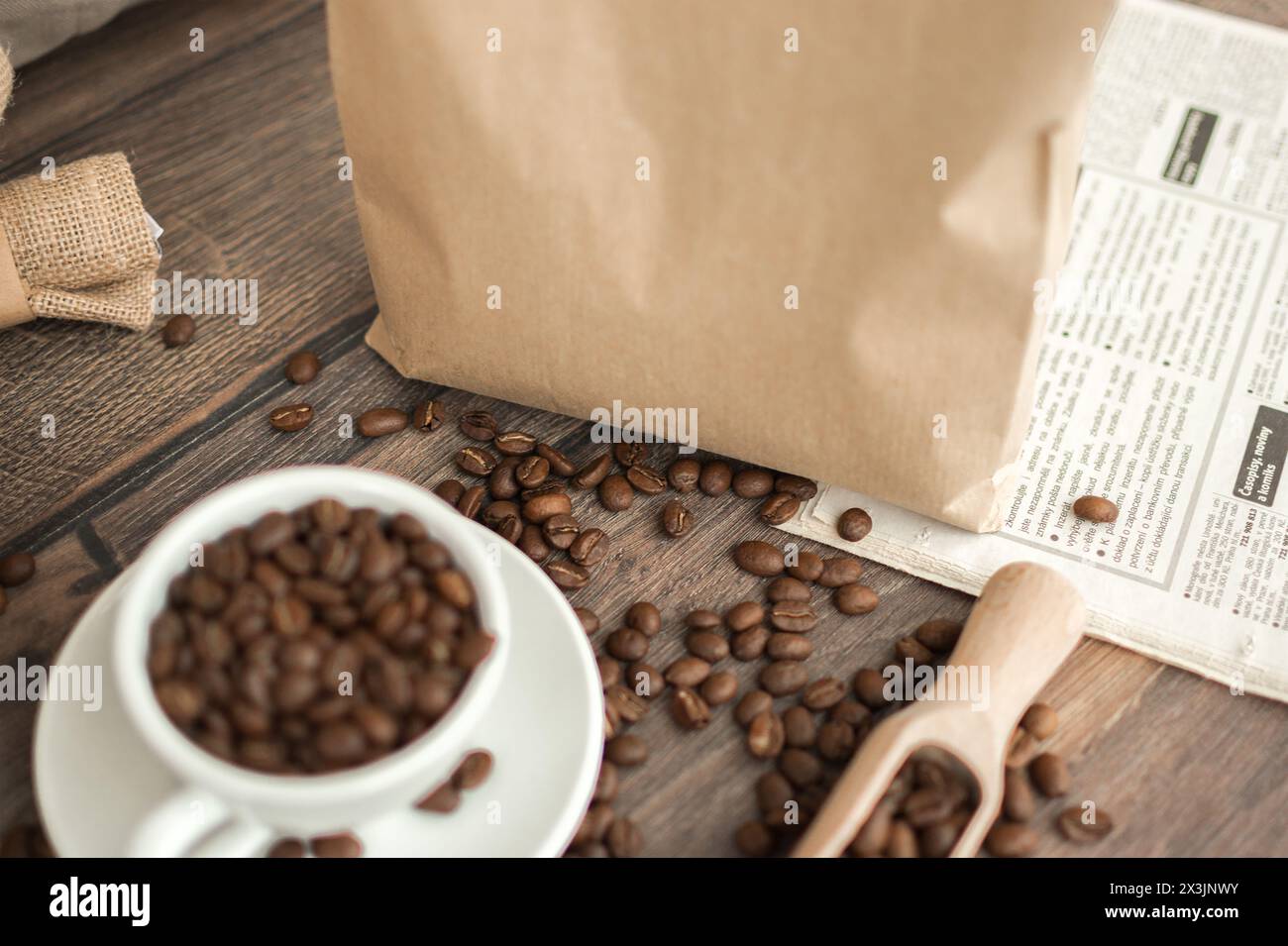 Coffee Visual Brand Identity Mockup Stock Photo - Alamy