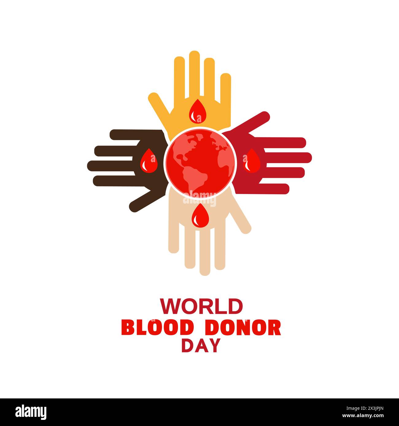 Blood donation medical vector poster concept. World Blood Donor Day ...