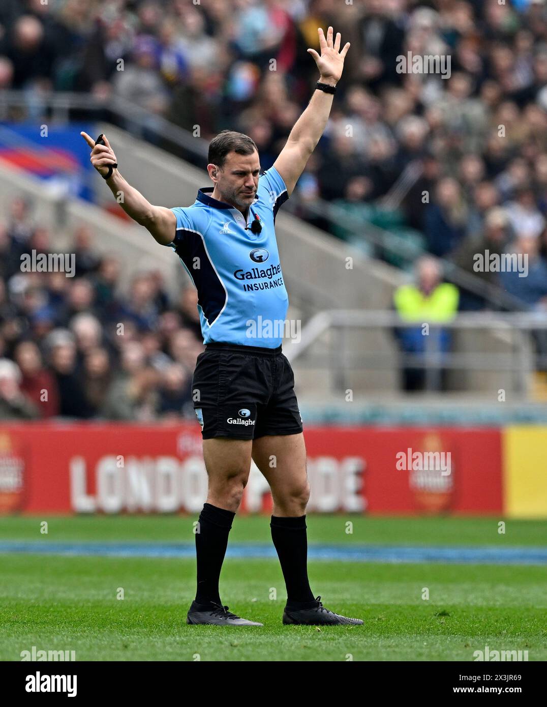 Twickenham, United Kingdom. 27th Apr, 2024. Premiership Rugby ...