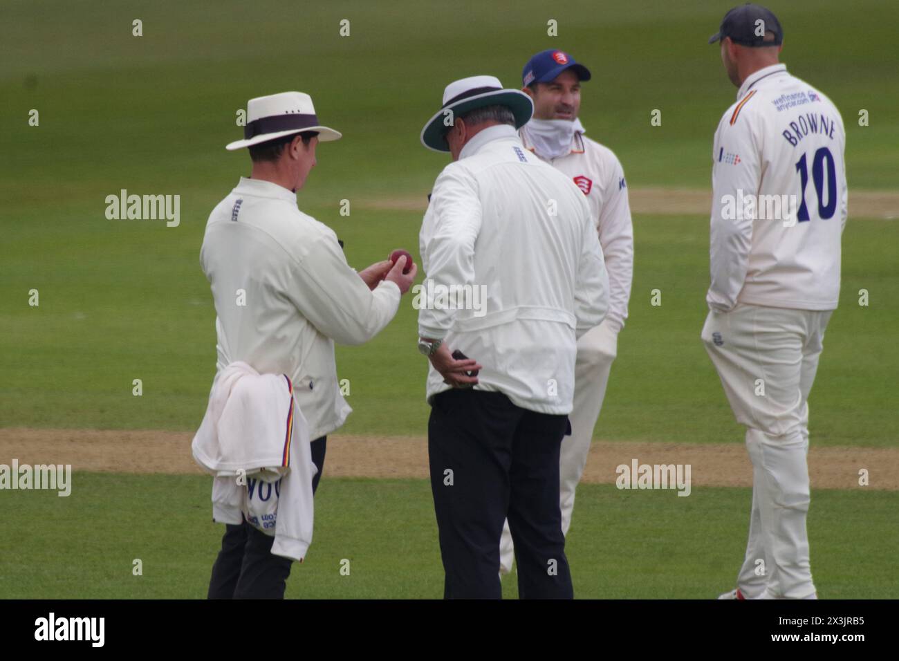 Chester le Street, 26 April 2024. Umpires D J Millns and R A White ...