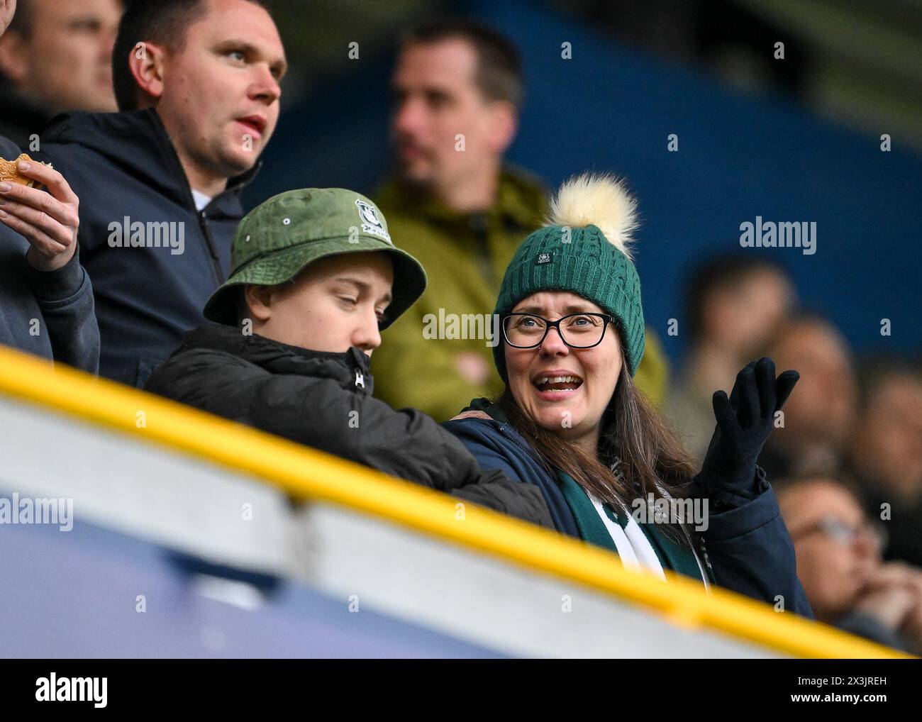 Plymouth Argyle fans during the Sky Bet Championship match Millwall vs ...