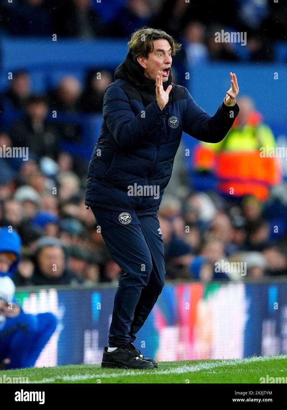 Brentford manager Thomas Frank during the Premier League match at ...