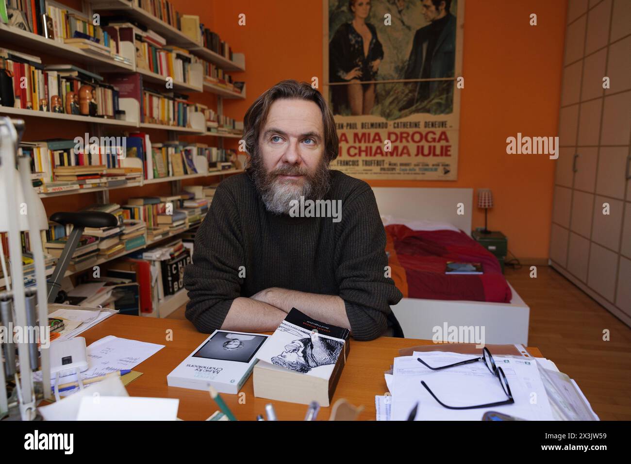 Portrait of Marco Rossari at his place 22/12/2023 ©Isabella De ...