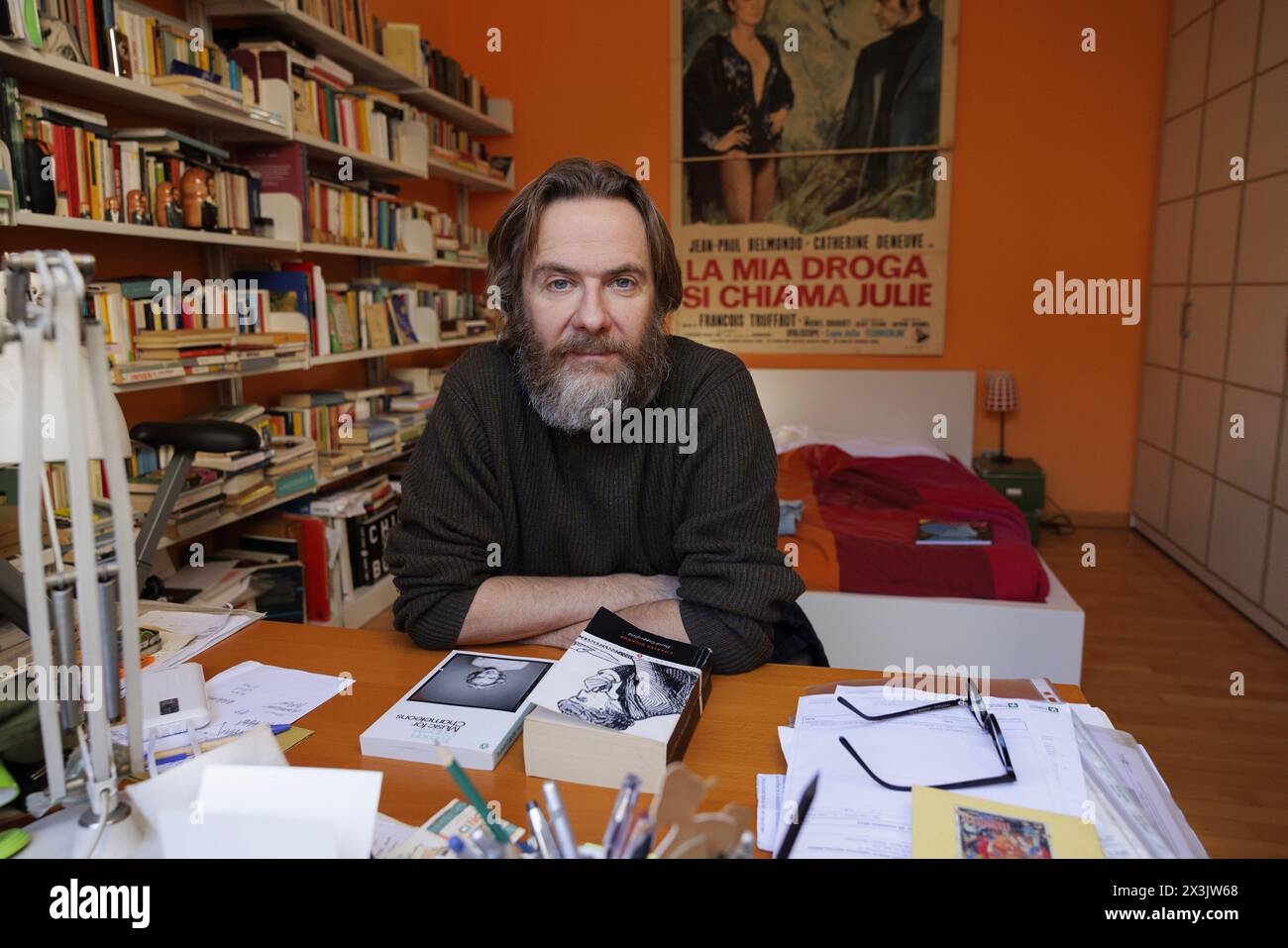 Portrait of Marco Rossari at his place 22/12/2023 ©Isabella De ...