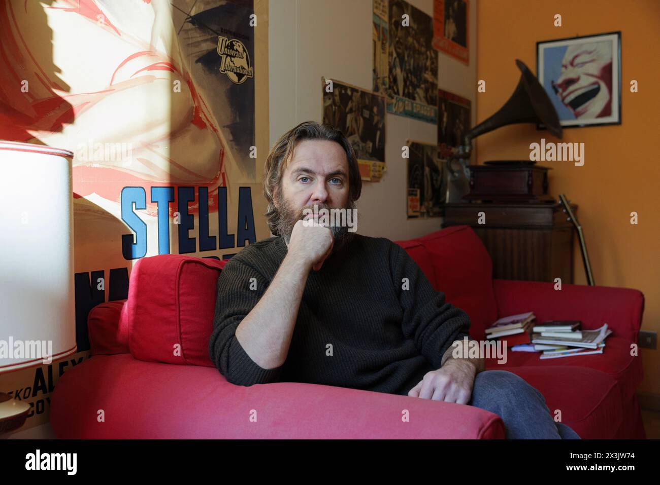 Portrait of Marco Rossari at his place 22/12/2023 ©Isabella De ...