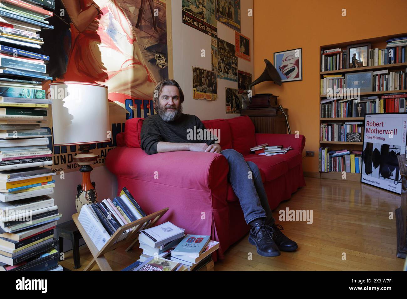 Portrait of Marco Rossari at his place 22/12/2023 ©Isabella De ...