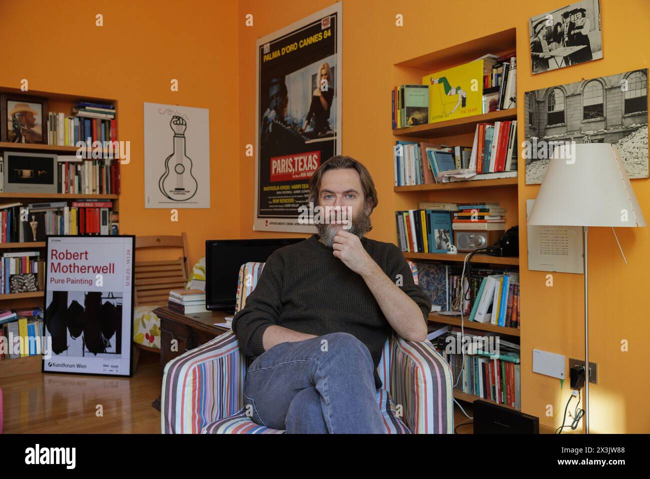 Portrait of Marco Rossari at his place 22/12/2023 ©Isabella De ...