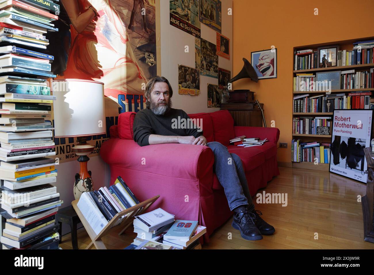 Portrait of Marco Rossari at his place 22/12/2023 ©Isabella De ...