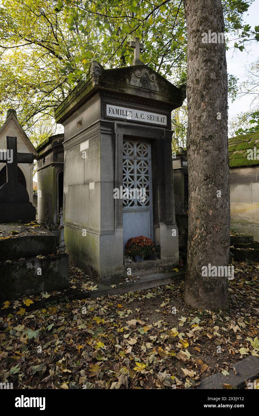 Paris, France, November 11, 2023. The grave of the French painter ...