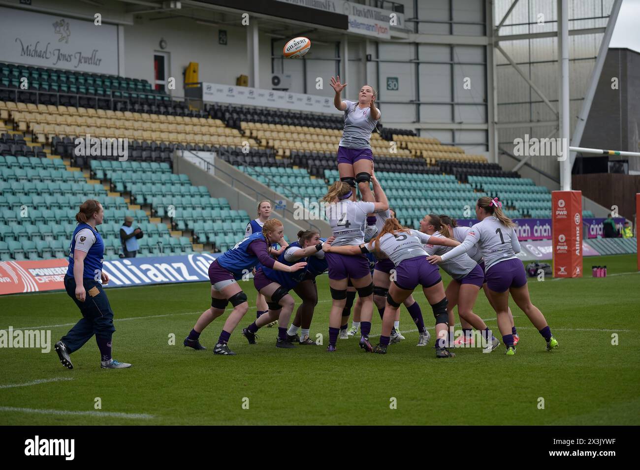 NORTHAMPTON, ENGLAND - Sat 27-April -2024: Loughborough Lightning in ...