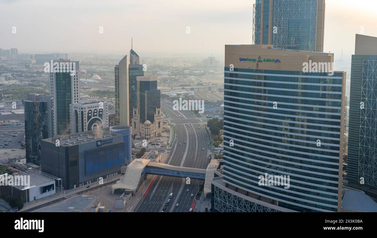 Doha,qatar- December 20,2023: QatarEnergy headquarters, formerly Qatar ...