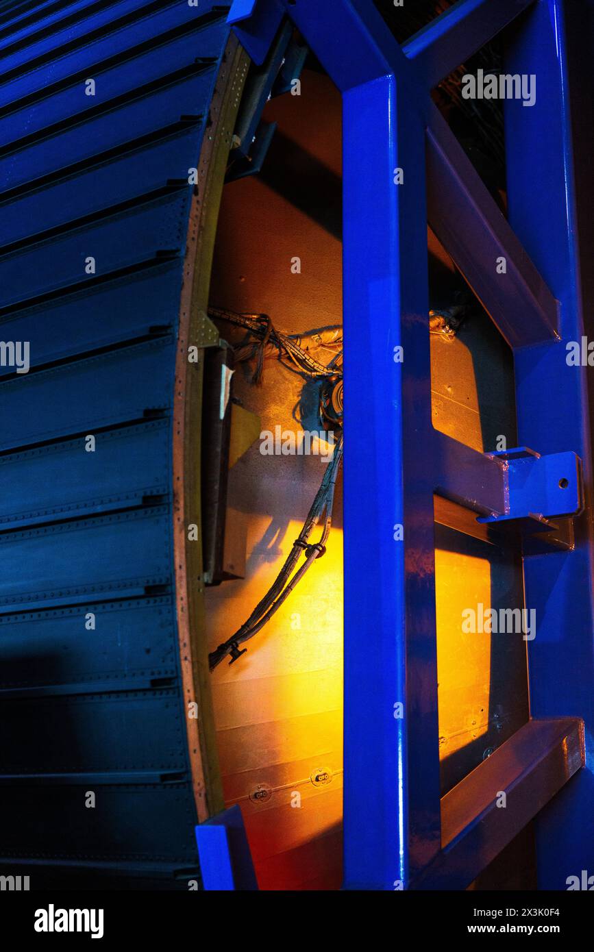 saturn v body structure close up, johnson space center, houston, texas ...