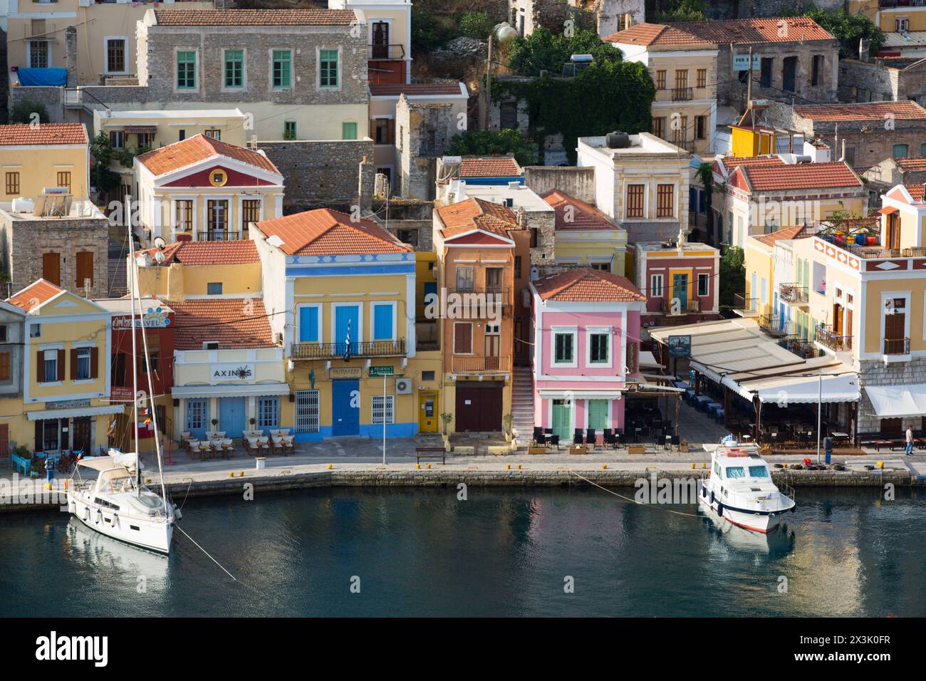 Gialos Harbor, Symi (Simi) Island, Dodecanese Island Group, Greece ...